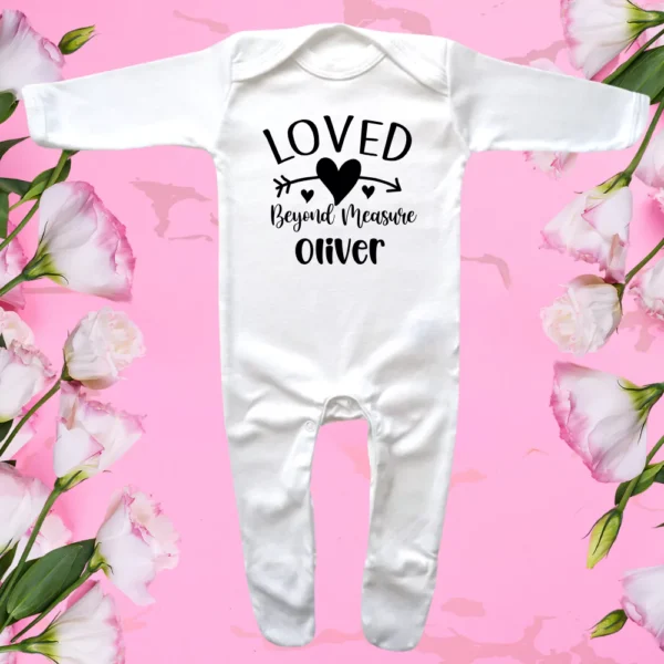 Envelope Neck Loved Beyond Measure Sleepsuit